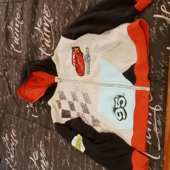 Disney | Shirts & Tops | Disney Cars Lightning Mcqueen Hoodie Jacket ...